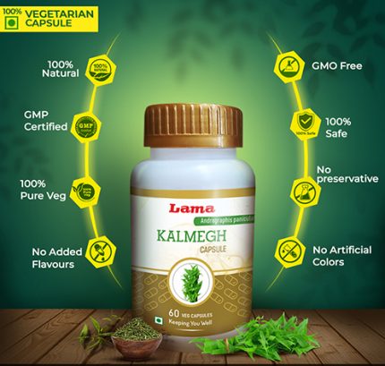 Kalmegh Veg 60 Capsules – Lama Pharmaceuticals